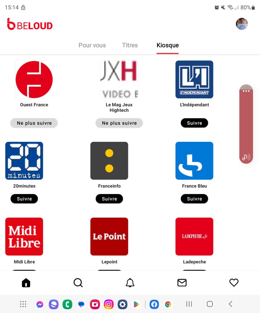 Beloud : une nouvelle appli de news, qui cartonne, alternative à Upday ...