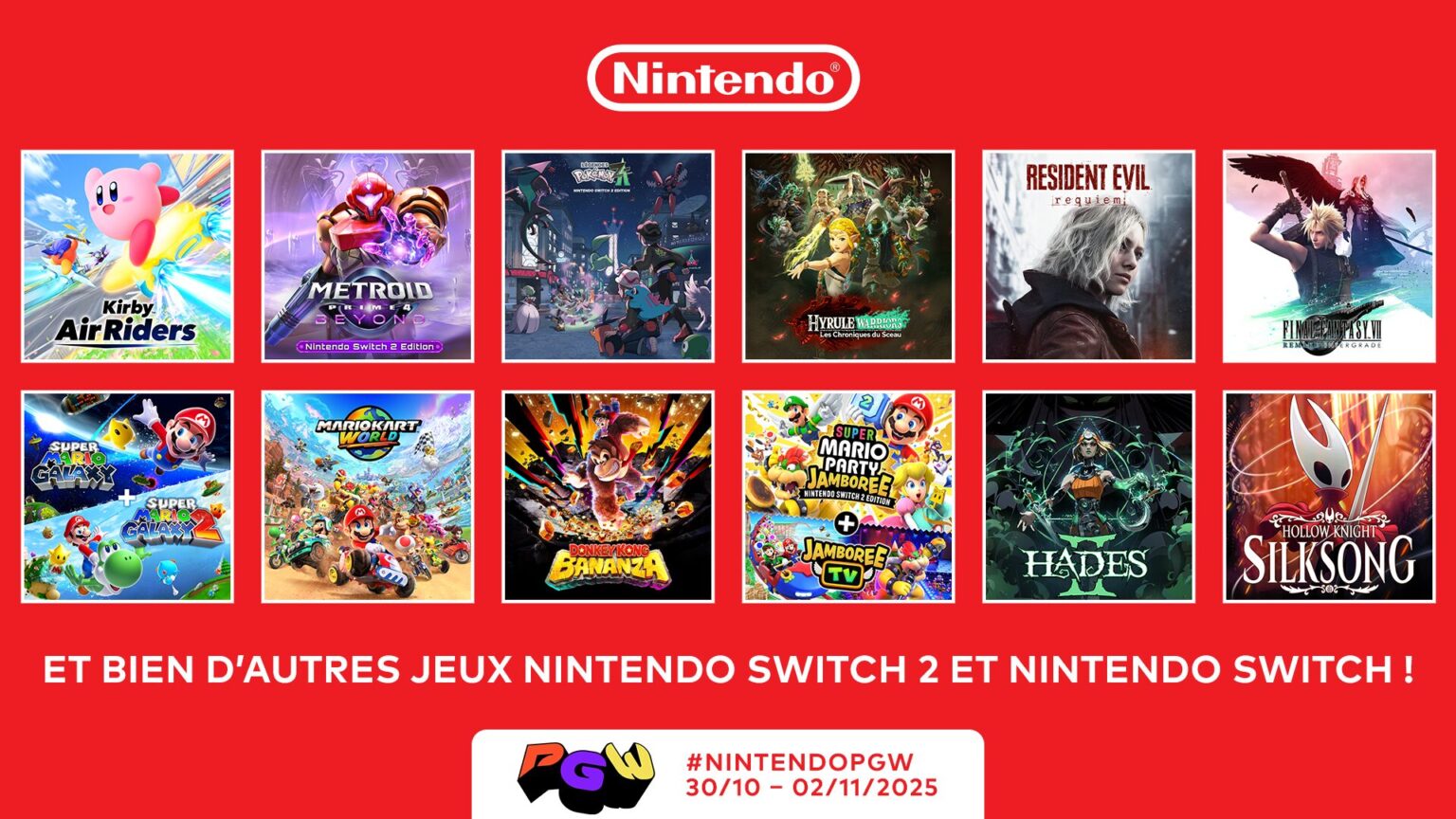 A quelques jours de la Paris Games Week, Nintendo dévoile les jeux ...